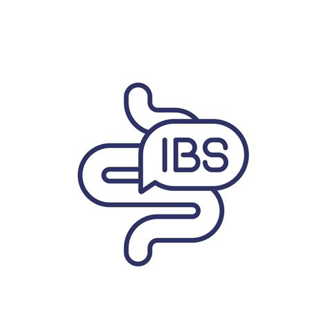 Ibs Icon Irritable Bowel Syndrome Line Vector 2237995 Vector Art At
