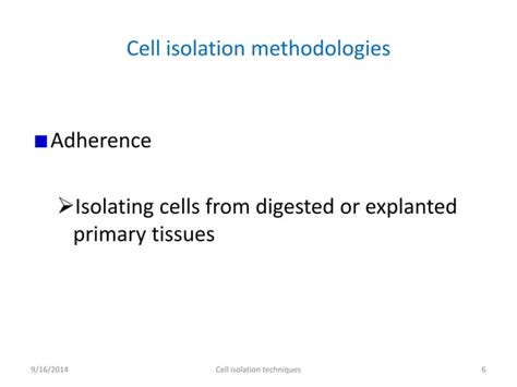 Cell Isolation Technique Pptx