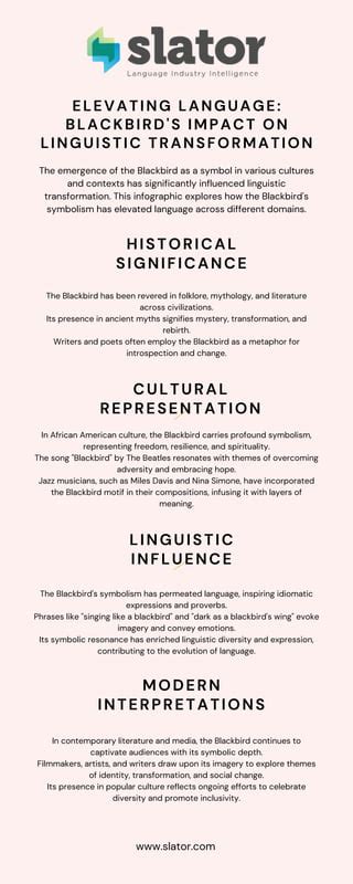 Elevating Language Blackbirds Impact On Linguistic Transformationpdf