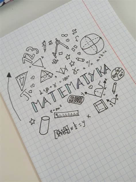 Pierwsza Strona Zeszytu Matematyki Copertina Quaderno
