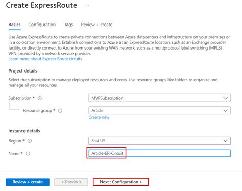Deploying Azure ExpressRoute Circuit