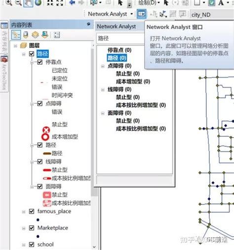 Arcgis矢量数据分析：最优路径查找、服务区域分析、od成本矩阵 知乎