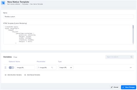 How To Make Custom Native Parallax Ads