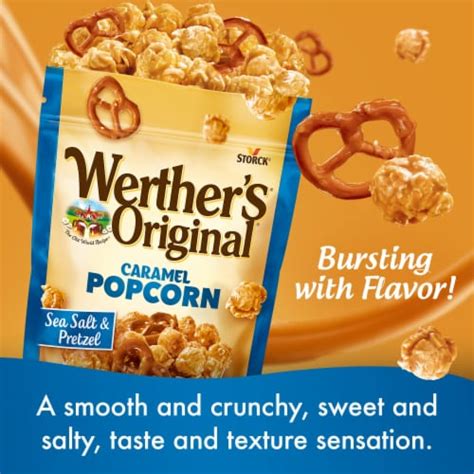 Werther S Original Popcorn Sea Salt Pretzel Resealable Pouch Pack Of