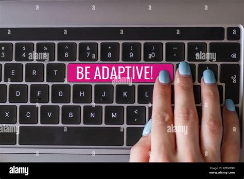 Écriture Affichage Du Texte Soyez Adaptatif Word écrit Sur Faire La Différence étant Spécial Et