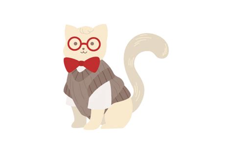 Nerdy Cat Svg Cut File By Creative Fabrica Crafts · Creative Fabrica