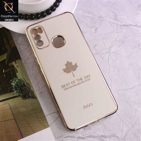 Infinix Hot 9 Play Cover Design 7 New Electroplating Borders Maple