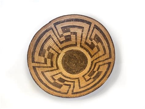 Pima Whirling Log Symbol Basket Morning Star Traders