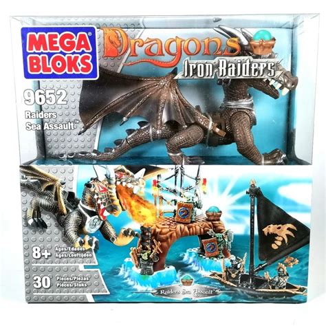 Mega Bloks Dragons Iron Raiders 9652 Raiders Sea Assault Brand New