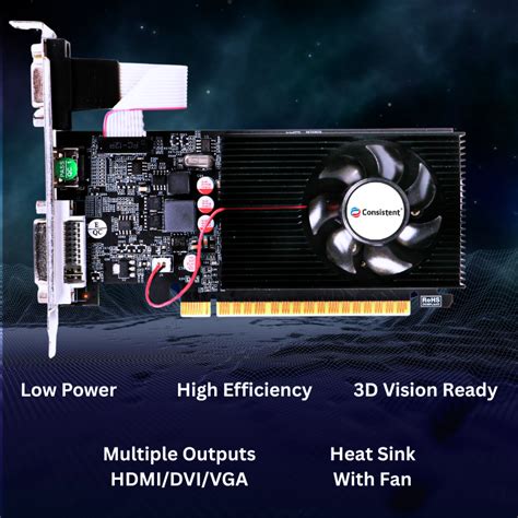 Consistent 610 Graphics Card 2gb Ddr3 64 Bit 2gb Pci Express Pcie Dd