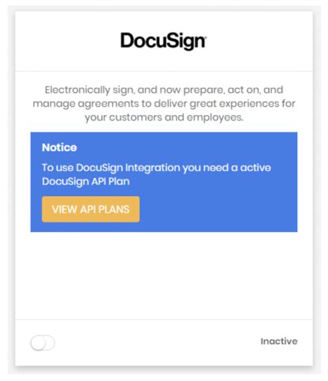 Docusign Integration
