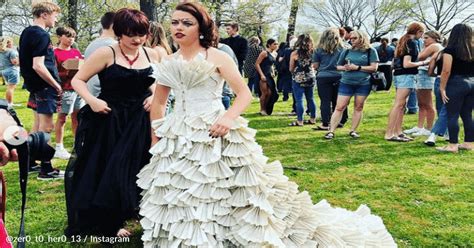 Teen Makes Prom Dress Out Of ‘harry Potter Book Pages 12 Tomatoes