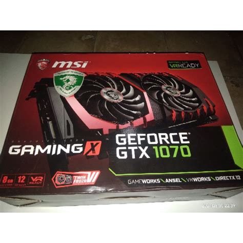 Jual MSI GAMING X GTX 1070 8GB GDDR5 Not RTX Shopee Indonesia