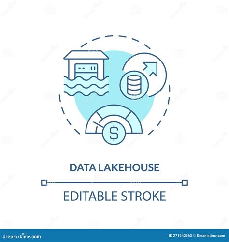 Data Lakehouse Concept With Unified Storage Real Time Processing And Vector Illustration