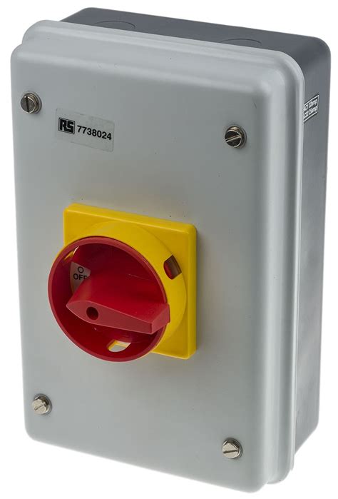 Rs Pro 4p Pole Panel Mount Isolator Switch 32a Maximum Current 18