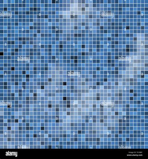 Abstract Vector Square Pixel Mosaic Background Blue Stock Vector Image And Art Alamy