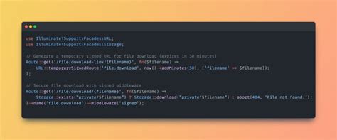 ‏laravel Websecurity Signedroutes Php Webdevelopment Backend