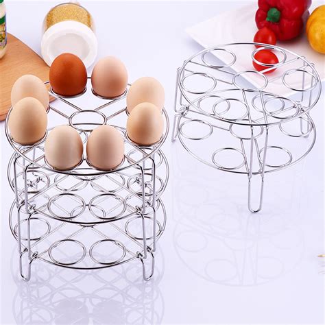 Bigstone Stackable Egg Steamer Rack Space Saving Stainless Steel