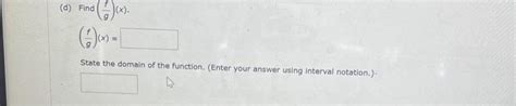 Solved Consider The Following Functions F X X61 G X X17 Chegg