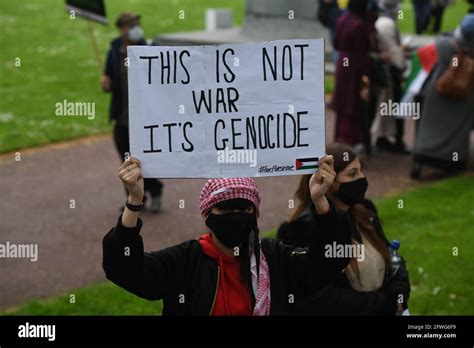 London Uk 22nd May 2021 Ten Thousands March For Palestine Stop
