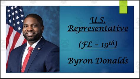 Us Representative Byron Donalds Fl 19th Bio Ppt By Teach Simple