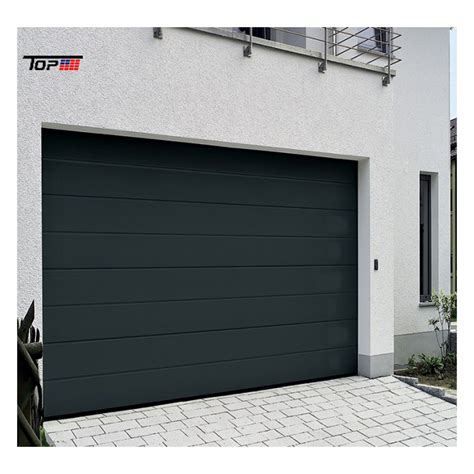Automatic Modern Aluminum Frosted Glass Panel Overhead 8x7 Garage