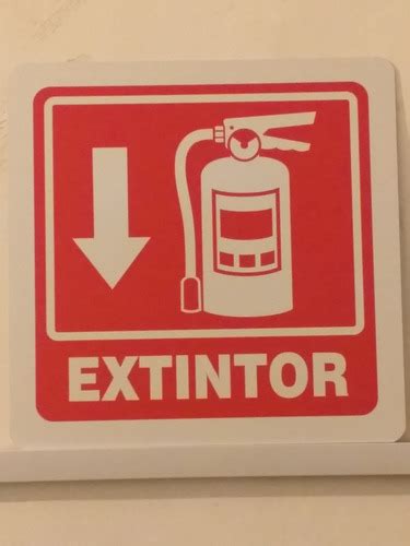 Señalamiento Extintor 25x25 Normado Cal40 Extin2525 SeÑalamientos