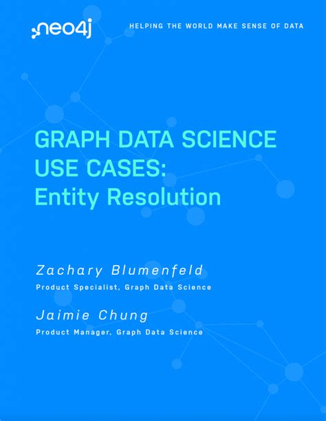 Graph Data Science Use Cases Entity Resolution