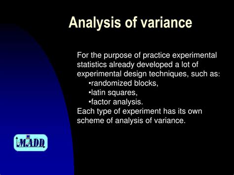 Ppt Fundamentals Of Data Analysis Lecture 7 Anova Powerpoint Presentation Id2464704