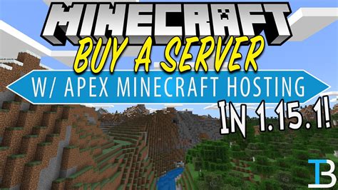 How To Buy A Minecraft 115 Server With Apex Minecraft Hosting Youtube