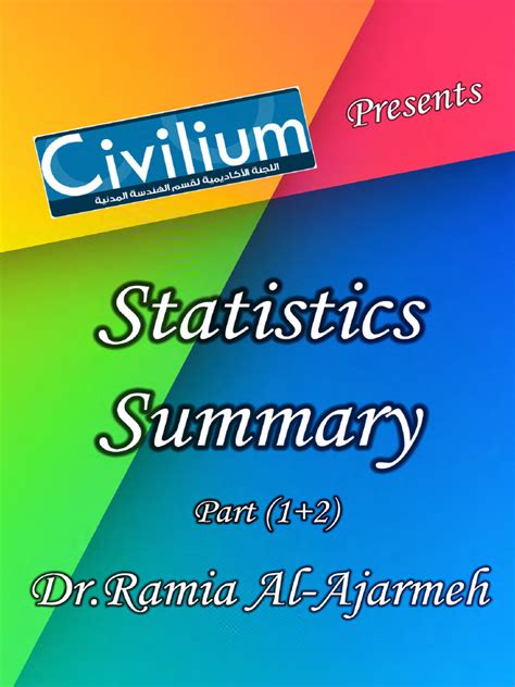 Statistics Summary Part 12 Pdf