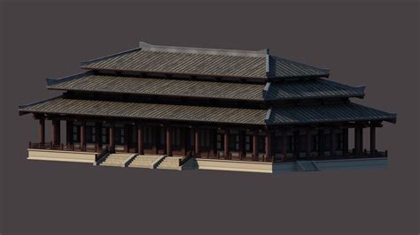 Ancient Chinese Architecture 3d Model Cgtrader