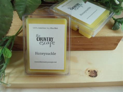 Honeysuckle Scented 100 Soy Wax Melt A Sweet Summer Scent Etsy