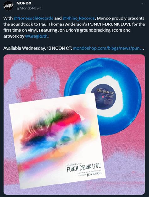Dunno How Many Vinyl Enthusiasts Are Here But Mondo Is Releasing Punch