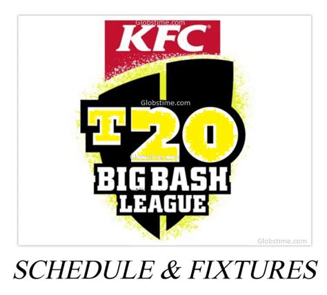Big Bash League BBL Schedule 2024 Timetable Globstime