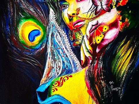 Radha Rani Painting By Pragga Majumder Exotic India Art