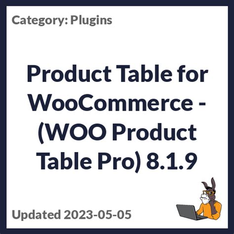 EffectIO Product Table For WooCommerce WOO Product Table Pro