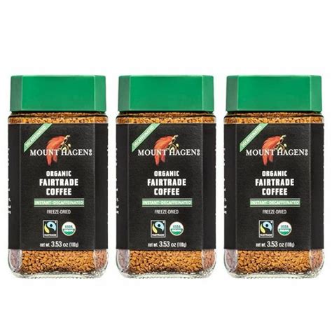 마운트하겐 마운트 하겐 Organic Café 디카페인 냉동 건조 인스턴트 커피 3 X 1001그램 티몬