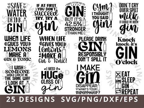 Gin Svg Png Alcohol Quotes Svg Funny Gin Quotes Svg For Cricut