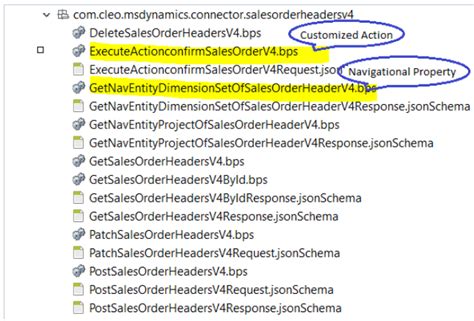 Customized Actions Customized Entities And Navigational Properties