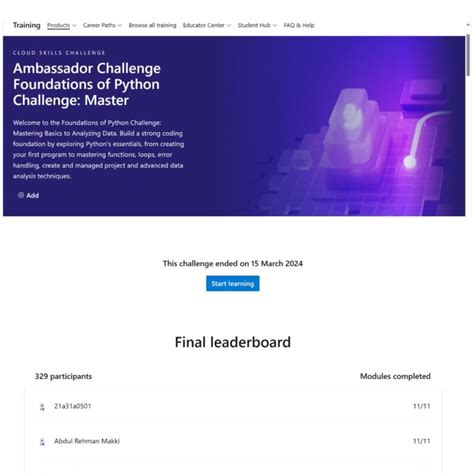 Zubair Ahmed On Linkedin Cloudskills Challengeaccepted Communityengagement Microsoft 12