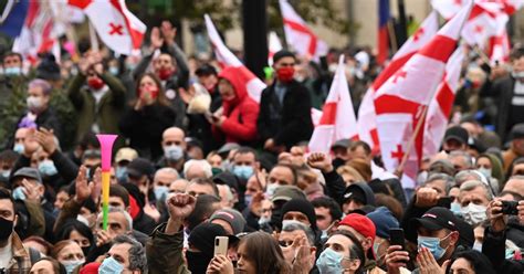 Thousands Rally In Georgias Tbilisi Against Election Results News