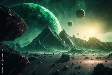 Space Galaxy Wallpaper Landscape 4k Ilustração Do Stock Adobe Stock