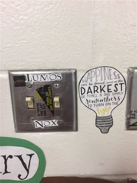 Light Switch Harry Potter Classroom Harry Potter Classroom Light