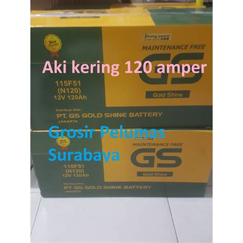 Jual Aki Accu Kering Ampere Gs N Mf F Gold Shine Goldshine Genset Alat Berat Kapal
