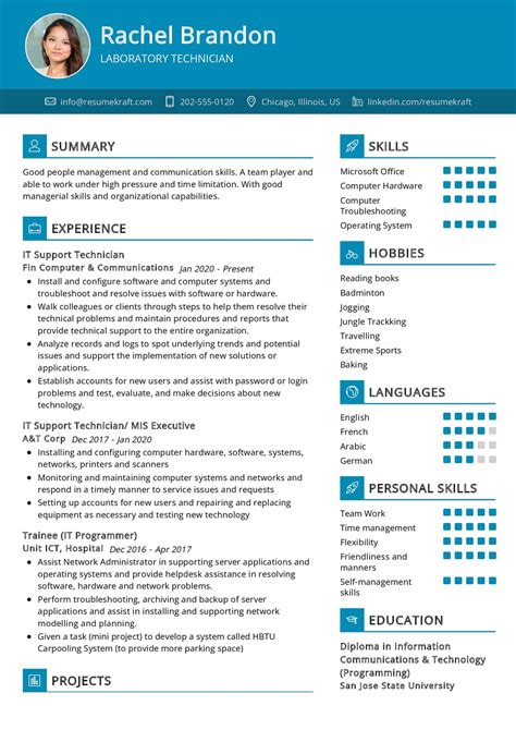 Lab Technician Resume Examples At John Cortese Blog