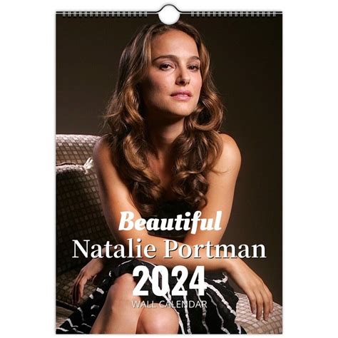 Beautiful Natalie Portman Start Feb Jan Month Personalised Calendar Full Photo Slim