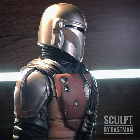 The Mandalorian Bust Stl File For 3d Print