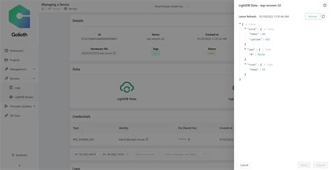Using Websockets With Grafana Golioth