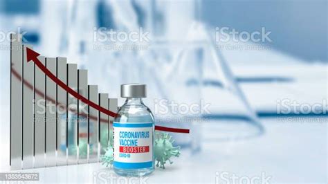 의료 또는 공상 과학 개념 3d 렌더링용 백신 부스터 및 차트 3차원 형태에 대한 스톡 사진 및 기타 이미지 3차원 형태